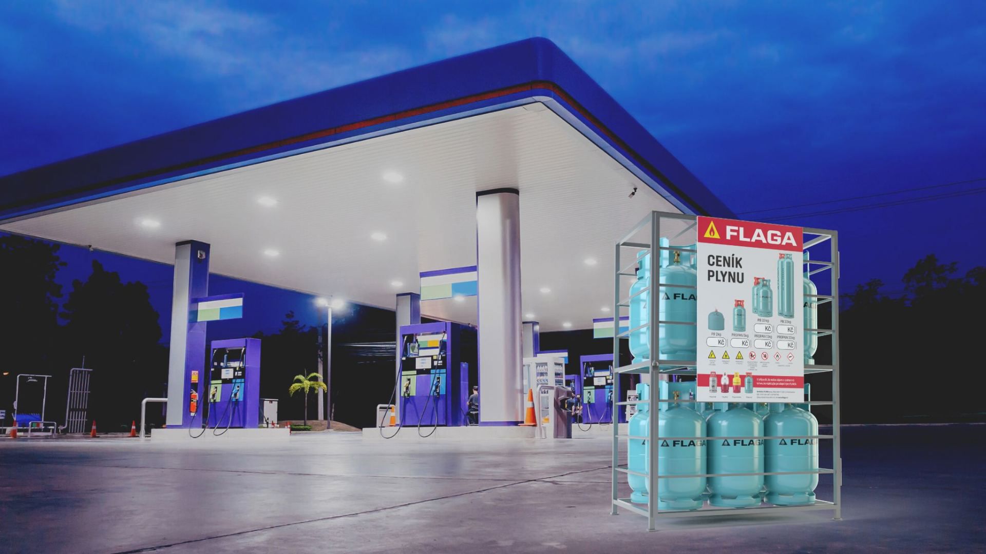 Dodavatel zkapalněného plynu, láhví a plynu pro automobily | Flaga.cz